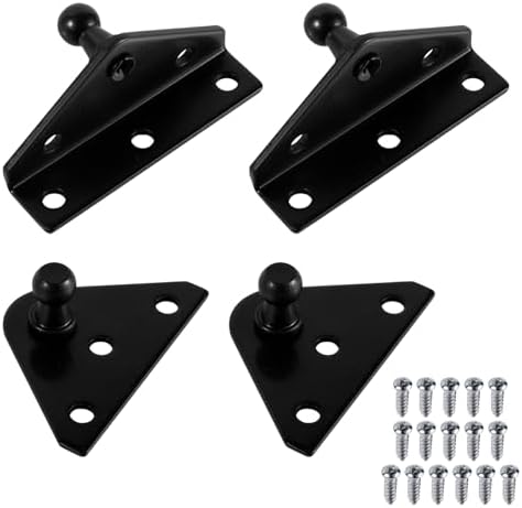 Amazon.com: 4pcs 10mm Ball Stud Mounting Brackets, Black Gas Struts ...