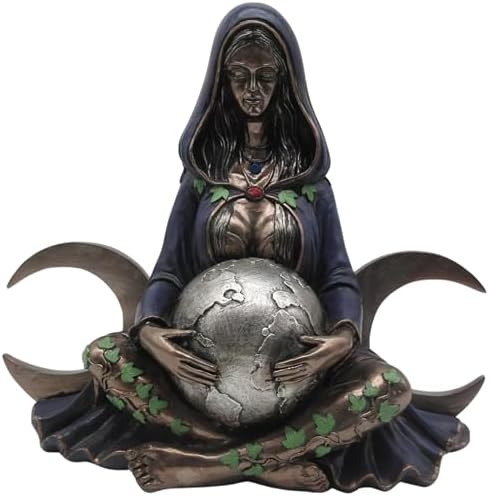 G&H Decor - Mother Earth 37cm Resin Statue - Gaia Hand Painted Mother Figurine - Suitable for ...