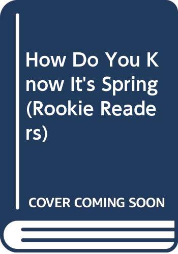 How Do You Know It's Spring (Rookie Readers) : Fowler, Allan: Amazon.in ...