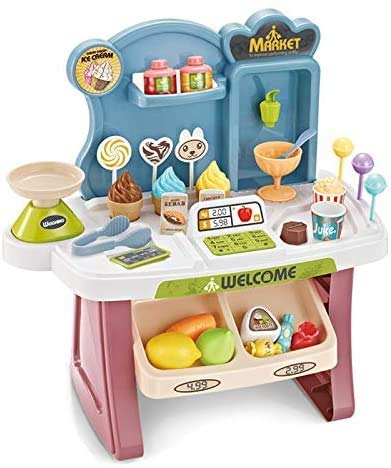 Buy DINOSTRIT® Mini Home Super Market Toy Set with Grocery Cashier ...