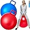 Amazon.com: Lewtemi 2 Pcs 31 Inch Big Bouncing Ball with Handle Jumping ...