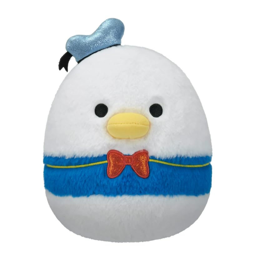 Amazon.com: Squishmallows FuzzAMallows Donald Duck 8 Inch Plush Toy ...