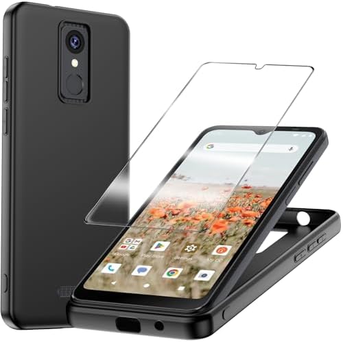 Amazon.com: for Consumer Cellular Iris Connect Case with Tempered Glass ...