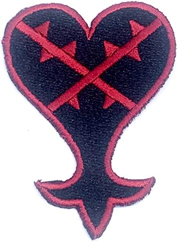 Amazon.com: Disney Kingdom Hearts - Embroidered Iron on Patch - Heart ...