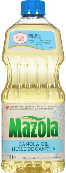 Canola oil 1.18l mazola 0 Trans Fat Cholesterol Free : Amazon.ca ...