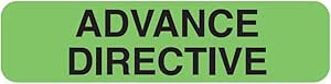 Amazon.com : Advance Directive Label for Patient Charts 1-1/4" x 5/16 ...