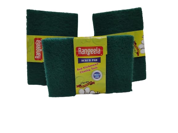Rangeela Scrubbers Green Scrub Pad | Pack of 2 : Amazon.in: Home ...