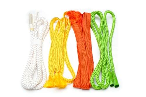 Amazon.com: DEAR VANILLA Japanese Kimono Obijime Cord Silk Obi Belt ...