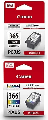 Amazon.co.jp: Canon 純正 インクカートリッジ BC-365XL (ブラック 大容量) + BC-366XL (3色カラー 大容量) セット : パソコン・周辺機器