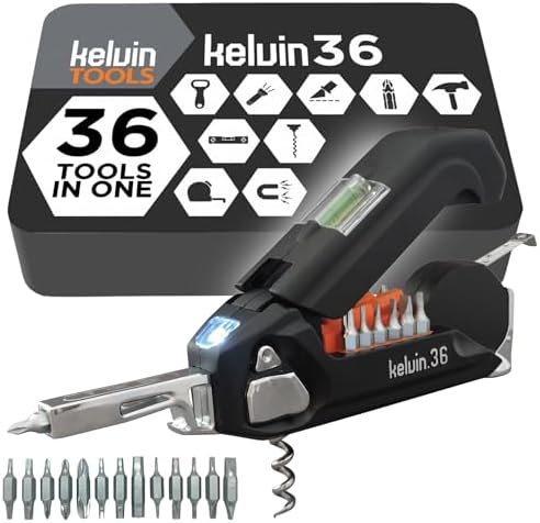Kelvin Tools K-36 Multi-Tool Set, 36 Integrated Tools, 26 Bit ...