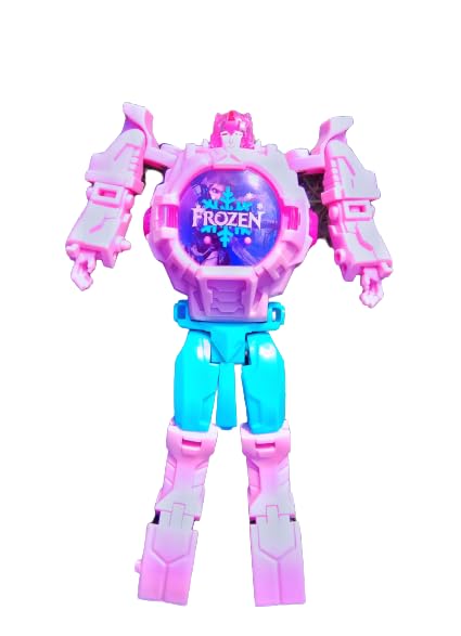 Snow Girl Queen Robot Toy Digital Wristwatch | Froozen Transforming ...