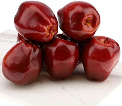 Amazon.com: Gresorth 6pcs Lifelike Artificial Red Apple Faux Fake ...