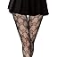 Simply Joshimo Womens Black Patterned Fishnet Net Tights/Ladies Fashion ...
