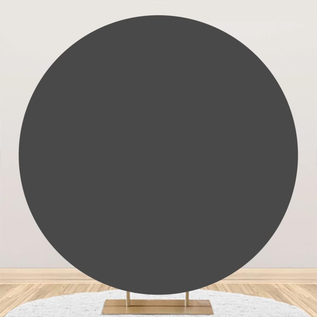 Amazon.com : Yeele 6.5x6.5ft Solid Grey Round Backdrop Cover Polyester ...