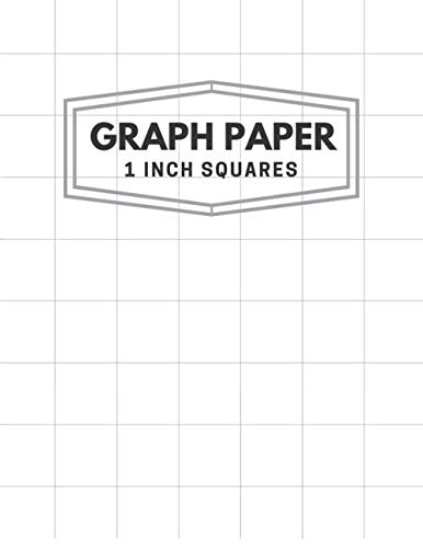 Amazon.com: Graph Paper 1 Inch Squares: Composition Notebook Math ...
