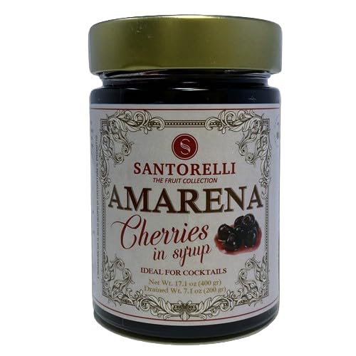 Amazon.com : Santorelli Gourmet Amarena Cocktail Cherries in Syrup ...