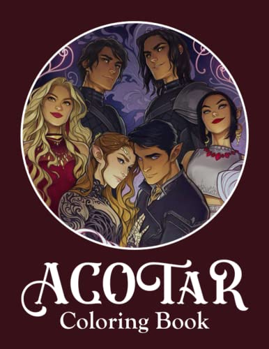 Acotar Coloring Book A Court Of Thorns And Roses Coloring | Desertcart ...