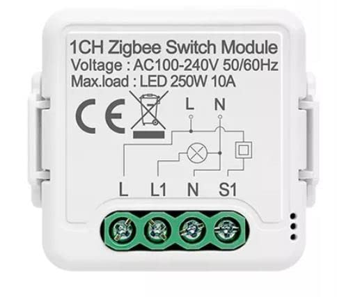 Eazyliv Tuya Smart Zigbee Mini Switch Module 2 Way Control, Smart Home ...