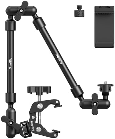 Amazon.com : SMALLRIG 22" Magic Arm w Clamp, Overhead Phone Mount ...