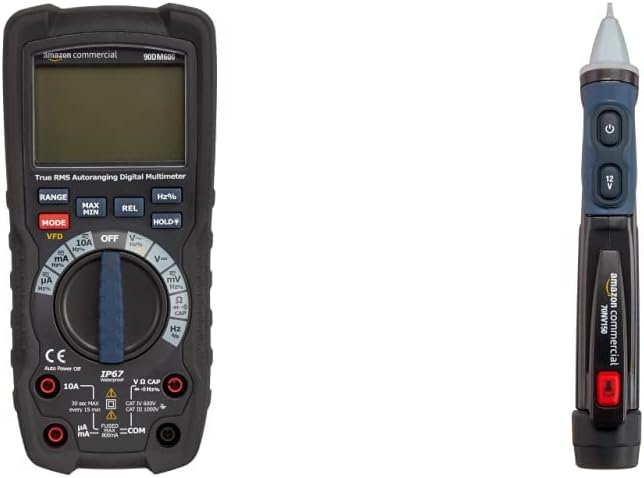 Amazon.com: AmazonCommercial 6000-Count Compact Digital Multimeter ...