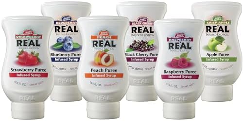 Amazon.com: Reàl Fruit Infused Flavoring Syrup Variety - Strawberry ...