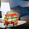 Firulab Stained Glass Stacked Books Lamp | Acrylic Colorful Stacked ...