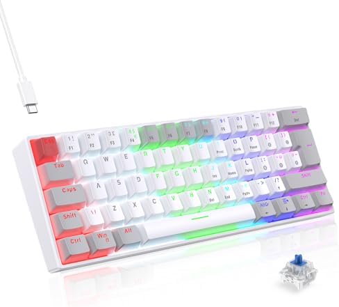 MAGIC-REFINER MK21 60% Mechanical Keyboard,Hot Swappable Outemu Red ...