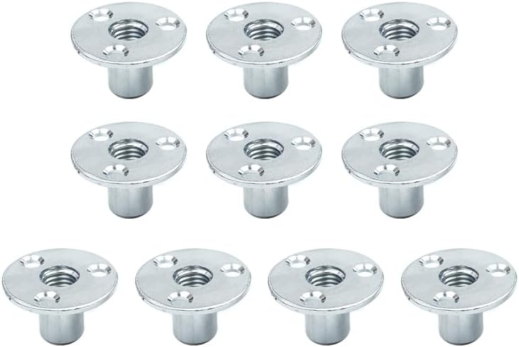 Amazon.co.jp: T-Nut Nut M8 Screw Claw Nut Female Thread Zinc Plated ...