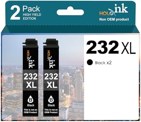 Amazon.com: Epson T232 Black Ink Cartridge, High Capacity & T232 Black ...