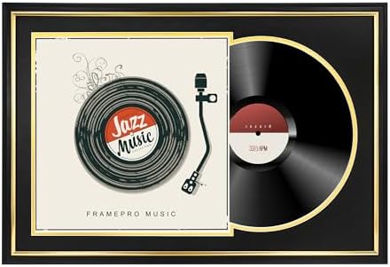 Amazon.com - FramePro Record Frame with 2 Double Sided Mats (Black over ...
