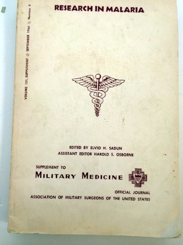 Research in Malaria - An International Panel Workshop At Walter Reed ...