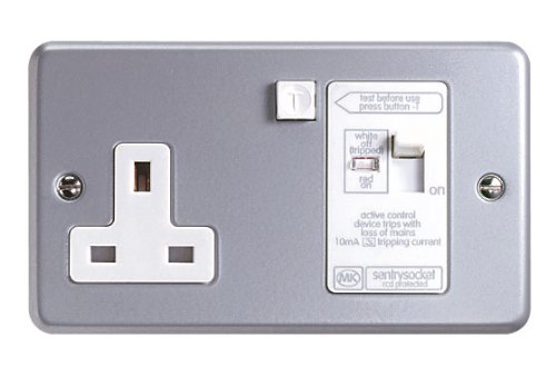 Buy MK Metalclad Plus K6102 ALM 13 amp 1-Gang Double-Pole RCD Switch ...