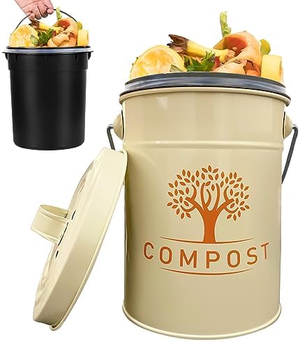 Amazon.com : Compost Bin Kitchen Counter, Kitchen Compost Bin ...