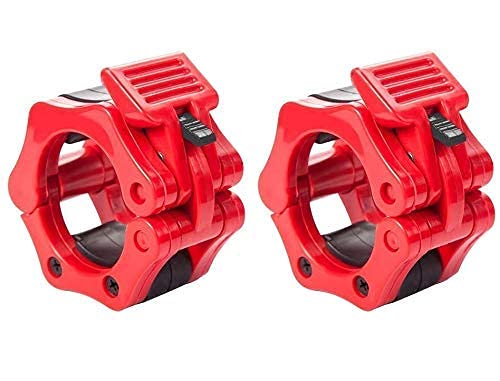 LUMA Olympic Bar Collar Plastic Rod Locks 2 inch Barbell Combo Clip ...