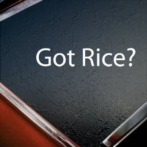 Got Rice? White Rice Burner Import Jdm White Silhouette Car Window ...