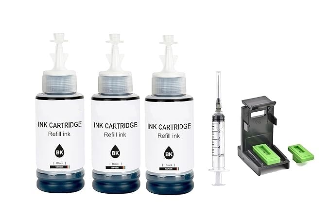 Refill Kit with Suction Tool Combo Pack of High Yield Inkjet Cartridge ...