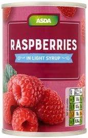 Amazon.com : ASDA Raspberries in Light Syrup 300g : Grocery & Gourmet Food