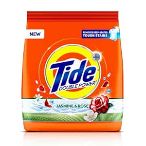 Tide Plus Detergent Washing Powder - 500g | Jasmine & Rose Fragrance | Removes deep-seated Oil ...