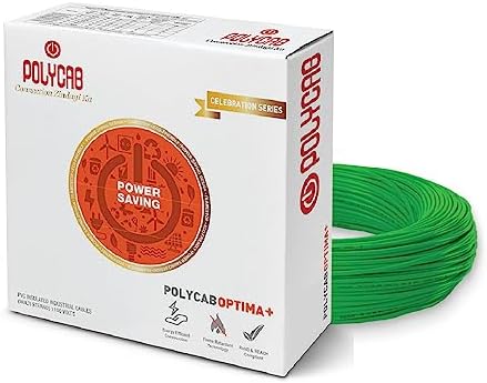 Polycab Optima Plus FR-LF 1 SQ-MM, 90 Meters PVC Insulated Copper Wire ...