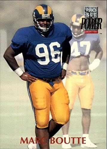 Amazon.com: 1992 Power #329 Marc Boutte RC NFL Football Trading Card ...