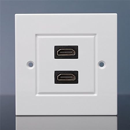 Buy Generic Double Wall Plate Faceplate Twin Socket for HDMI Cables ...