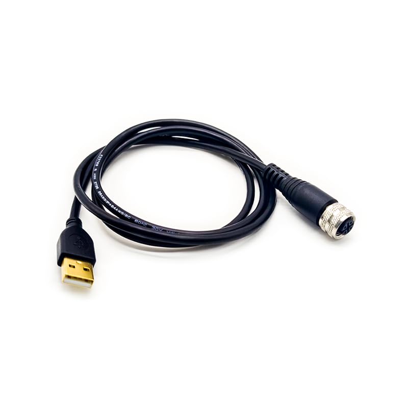 Elecbee M12 4 Pin A Code Female to USB 2.0 A Male M12 to USB Cable ...