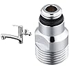 Amazon | KVK 流し台用シングルレバー式シャワー付混合栓 KM5021TTU & ケーブイケー 分岐ジョイント Z108 【セット買い】 | 洗面水栓