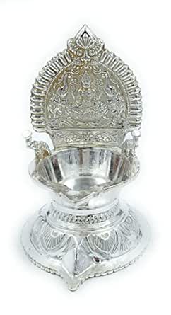 Buy Shri Balaji Abhushan Bhandar Pure Silver Kamakshi Deepa ...