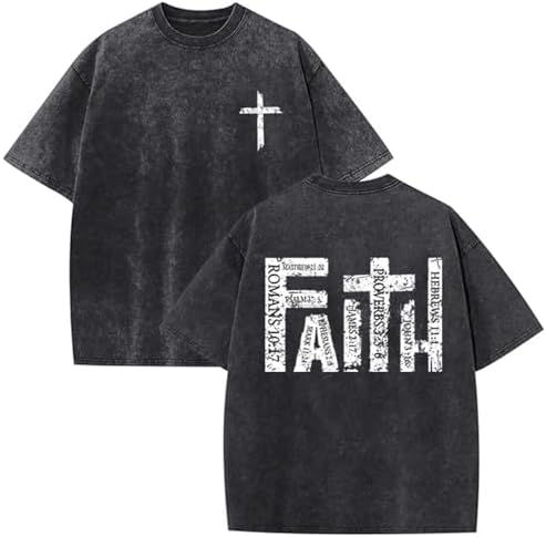 IsPICK Christian Shirt for Men Women Faith Jesus Cross Bible Verse ...