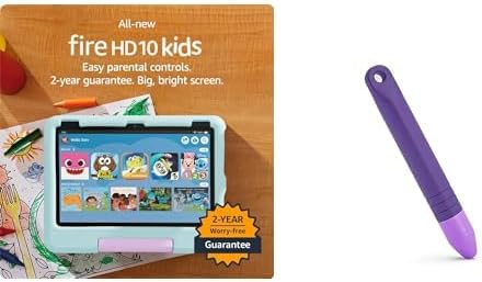 Amazon.com: Fire HD 10 Kids Tablet (Disney Princess) + Kids Stylus ...