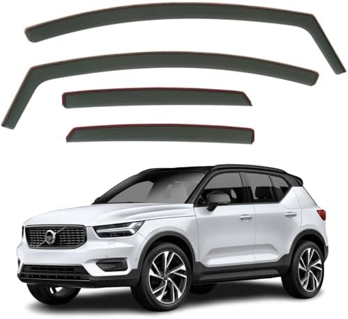 Set Of 4 Wind Deflectors Compatible with VOLVO XC40 5-door SUV 2018 ...