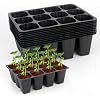 XCRPRT 120 Cells Seedling Plug Trays, 10 PCS Reusable Seed Starter ...
