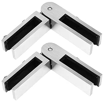 LukLoy Adjustable Glass to Glass Clamp Railing Glass Clip for 8mm ...