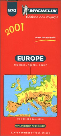 Michelin Europe Map No. 970, 12e: 9782061000021: Amazon.com: Books